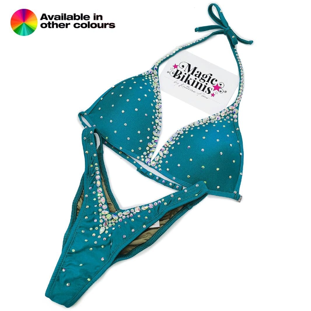 Quick Ship Bikini 150 Lycra With Ab Mix Bling Ifbb Npc Pca Ibff Icn