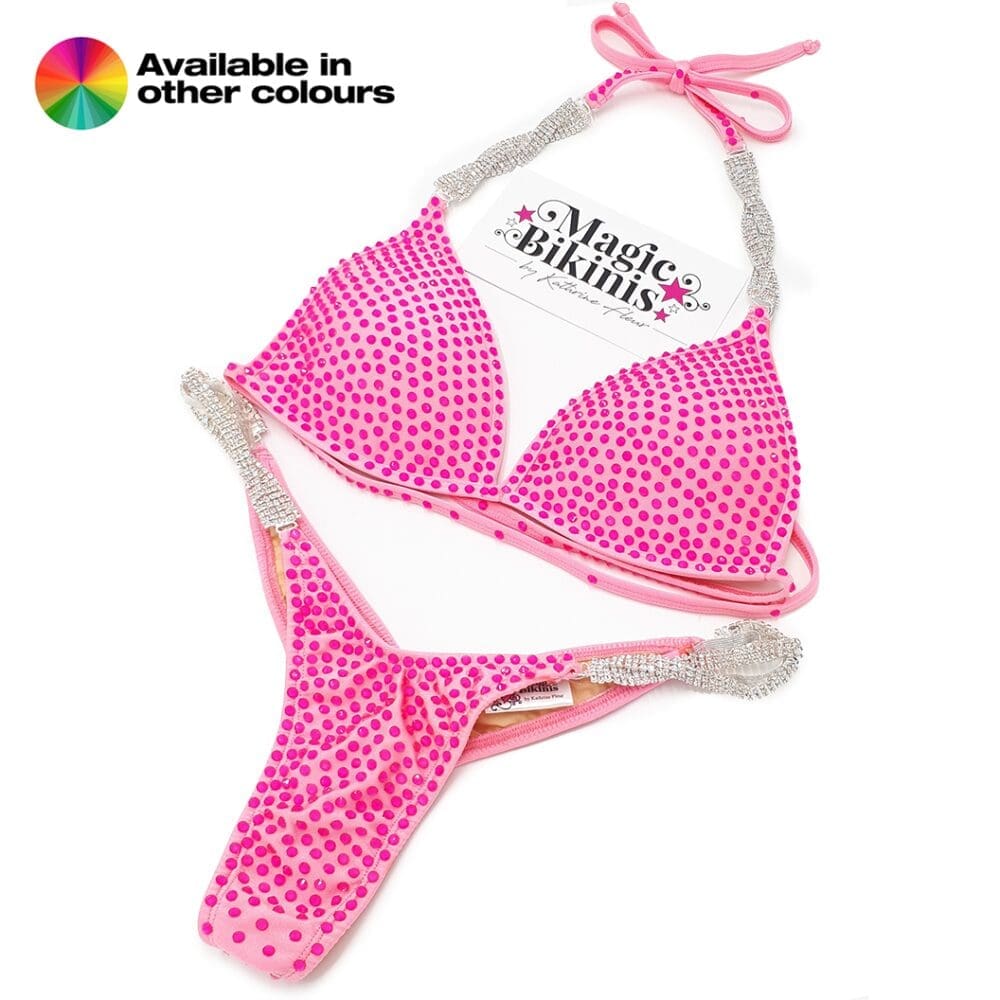 Quick Ship Bikini 187 Lycra With Koeksister Connectors Bodybuilding